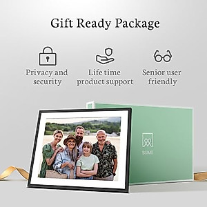 BSIMB 16.2-Inch 32GB WiFi Extra Large Digital Picture Frame, Smart Photo Frame with IPS HD Touchscreen Remote Control, Share Photos&Video via App&Email, Gift for Mother's Day