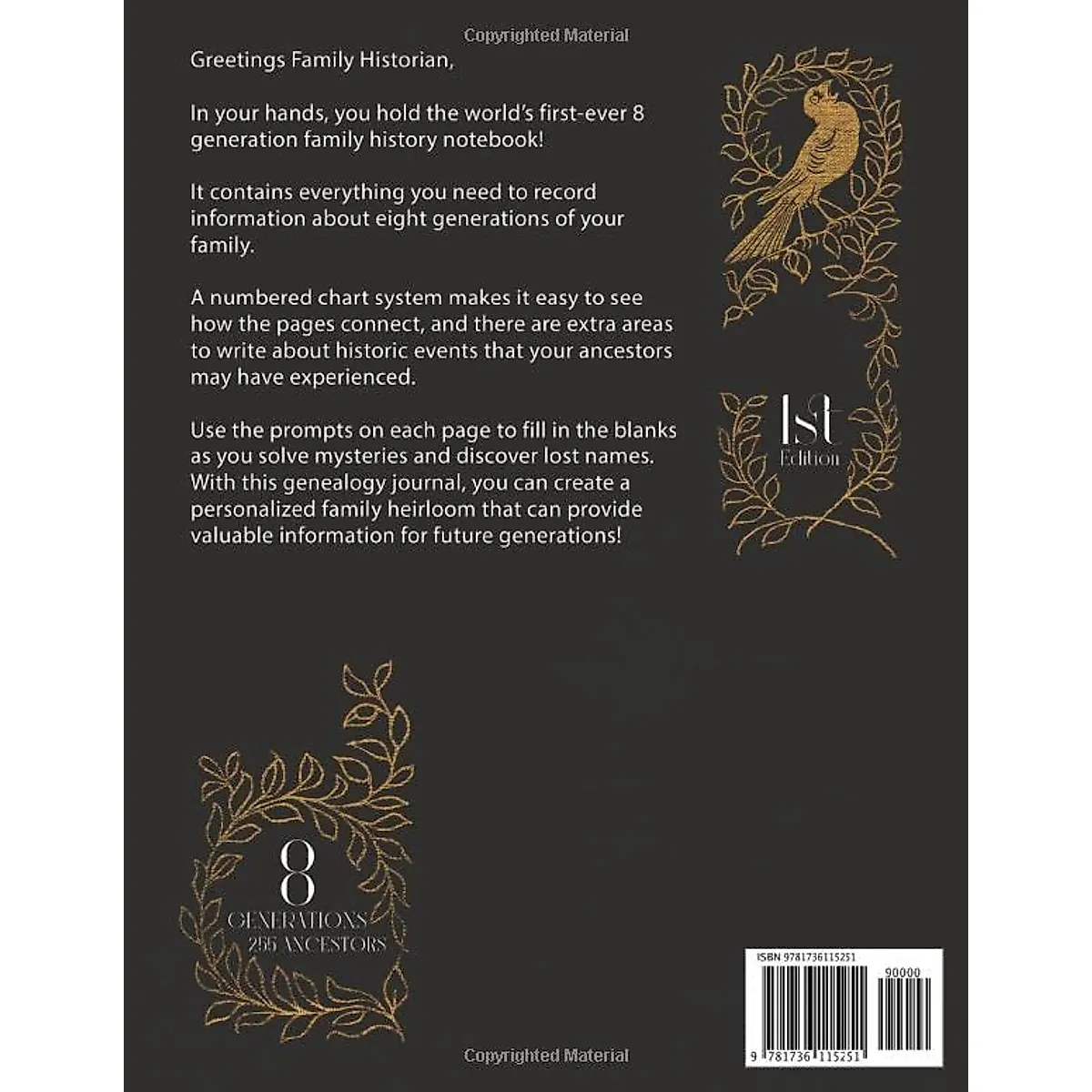 Our Family Tree Index: An 8 Generation Genealogy Journal for 255 ancestors (Our Family Tree • Genealogy Workbook Series)