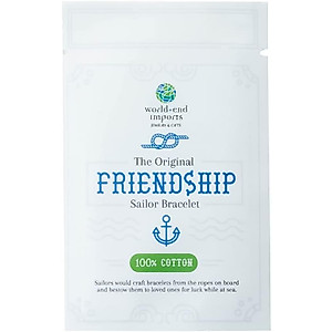 World End Imports Medium White Sailor Knot Bracelet