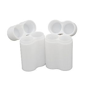 Protect Your Power - Slimline 18650 Battery Case, Soft Durable Material - Pack of 2 (Holds 2 Batteries)