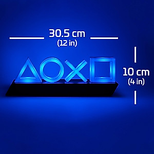 PlayStation PS5 Icons Light and Logo Light, Music Reactive Game Room Lighting PlayStation Room Decor