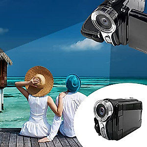 MIS1950s 16Million Pixel HD Digital Camera, 16x Digital Zoom Camera, 1080p HD 2.4 Inch TFT LCD Screen Night Vision DV Entry-Level Camera, Anti-Shake Digital Camera with Fill-in Light