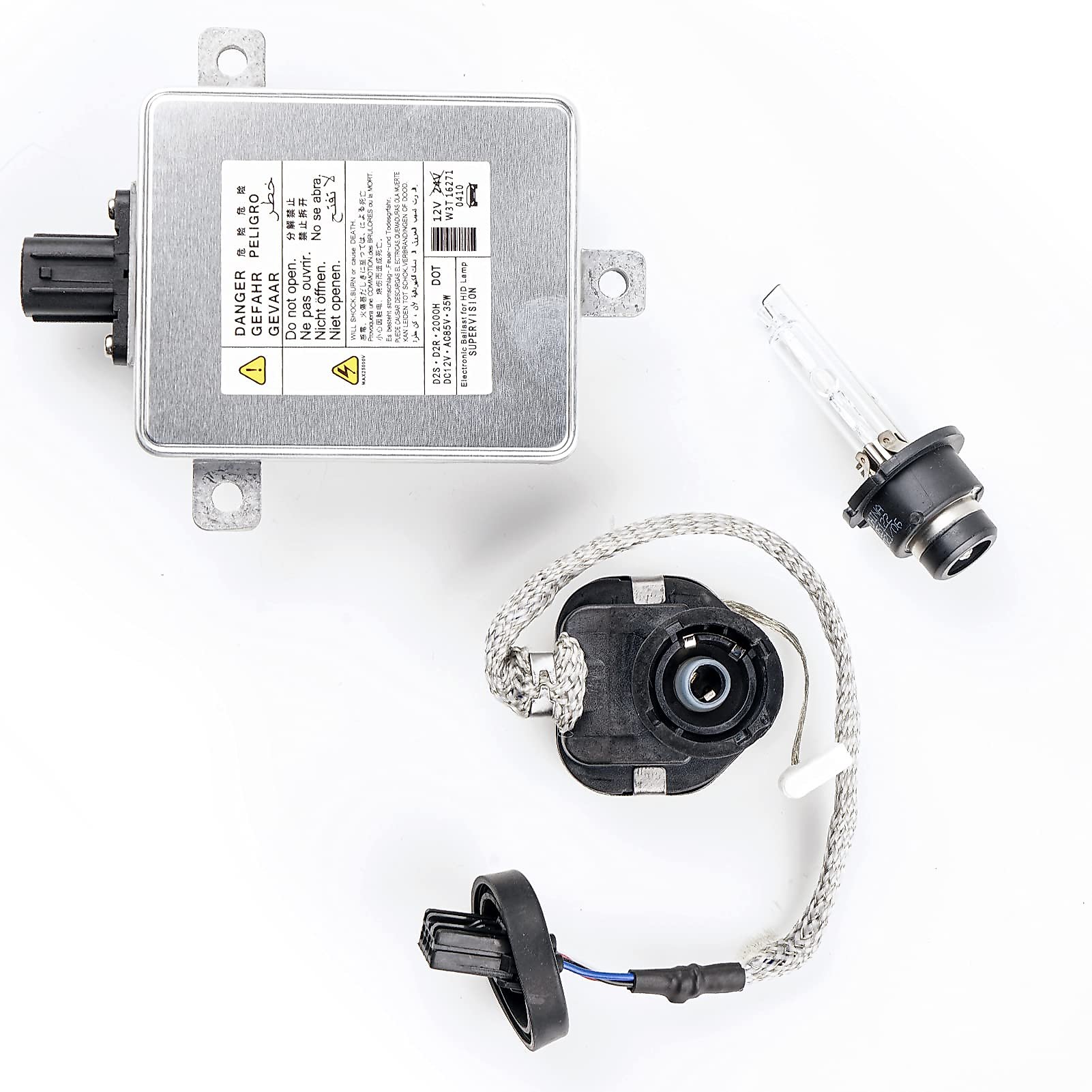 Xenon Headlight Ballast Control Unit W/D2S Bulb & Igniter Module Compatible with Acura TL MDX RDX TSX Honda Accord CR Mazda 3 CX, Replaces W3T19371 W3T16271 W3T20971 W3T15671