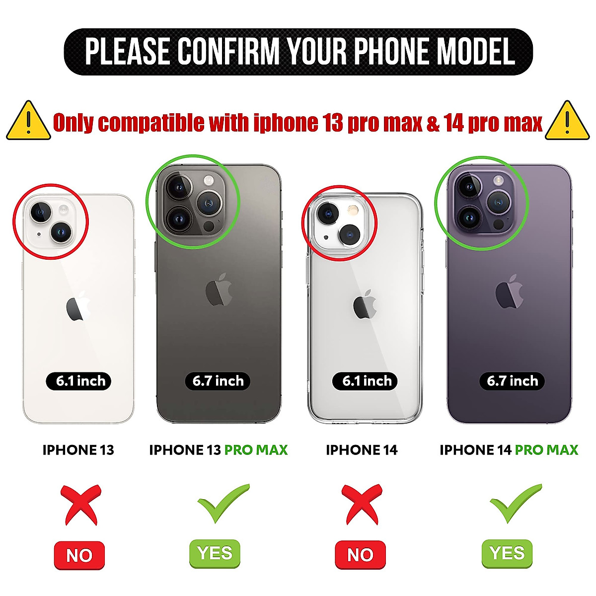 iPhone 13/14 Pro Max Case Faux Leather Wallet - Crossbody Purse Credit Card Holder Wallet - RFID Blocking, Clear ID Window, Exterior Slot Magnetic Closer Wallet w/Detachable & Expandable Leathr Strap