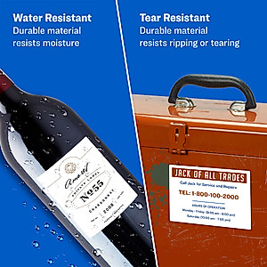 Avery® Durable Easy Peel® ID Labels With Sure Feed® Technology, 6793, Rectangle, 2" x 2-5/8", White, Pack Of 120