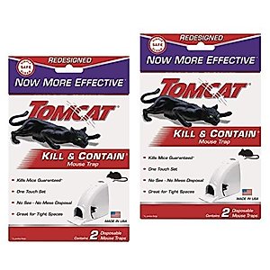 Tomcat Kill and Contain Mouse Trap,Trap - 4 Pieces