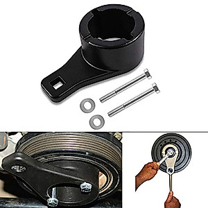 E-cowlboy for Toyota/Lexus Crankshaft Damper Pulley Holding Holder Harmonic Tool with 2PCS Crank Bolts