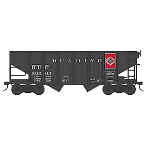 Bowser HO Scale 55-Ton Fishbelly Hopper Reading Lines (Anthracite Logo) #80715