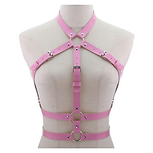 GEM DRILL Fashion Sexy Body Chain Harness Lingerie Gothic Chains for Women Belly Female Bodysuit Bondage Jewelry Festival Girls Fashion Gift for Lover (Metal Color : Coffee)