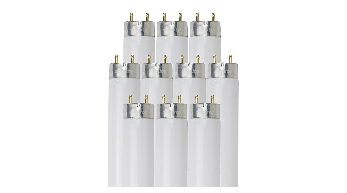 Sunlite 32W T8 Fluorescent Light Bulb 4 Ft Daylight 10 Pack