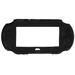 New Silicone Rubber Soft Skin Protective Shell Case Cover for PS Vita 2000 (Black)