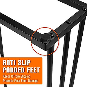 3 Tiers Stainless Steel Towel Rack, 3 Bars Free Standing Towel Rack, Holder Drying Stand Towel for Bathroom, Hand Towel Drying Rack Stand, Black Towel Rack, Next to Tub or Shower