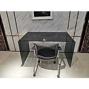 Neos Modern Furniture CD009GY-N Rectangular Shaped PC Laptop Workstation Table for Home Office, Gray