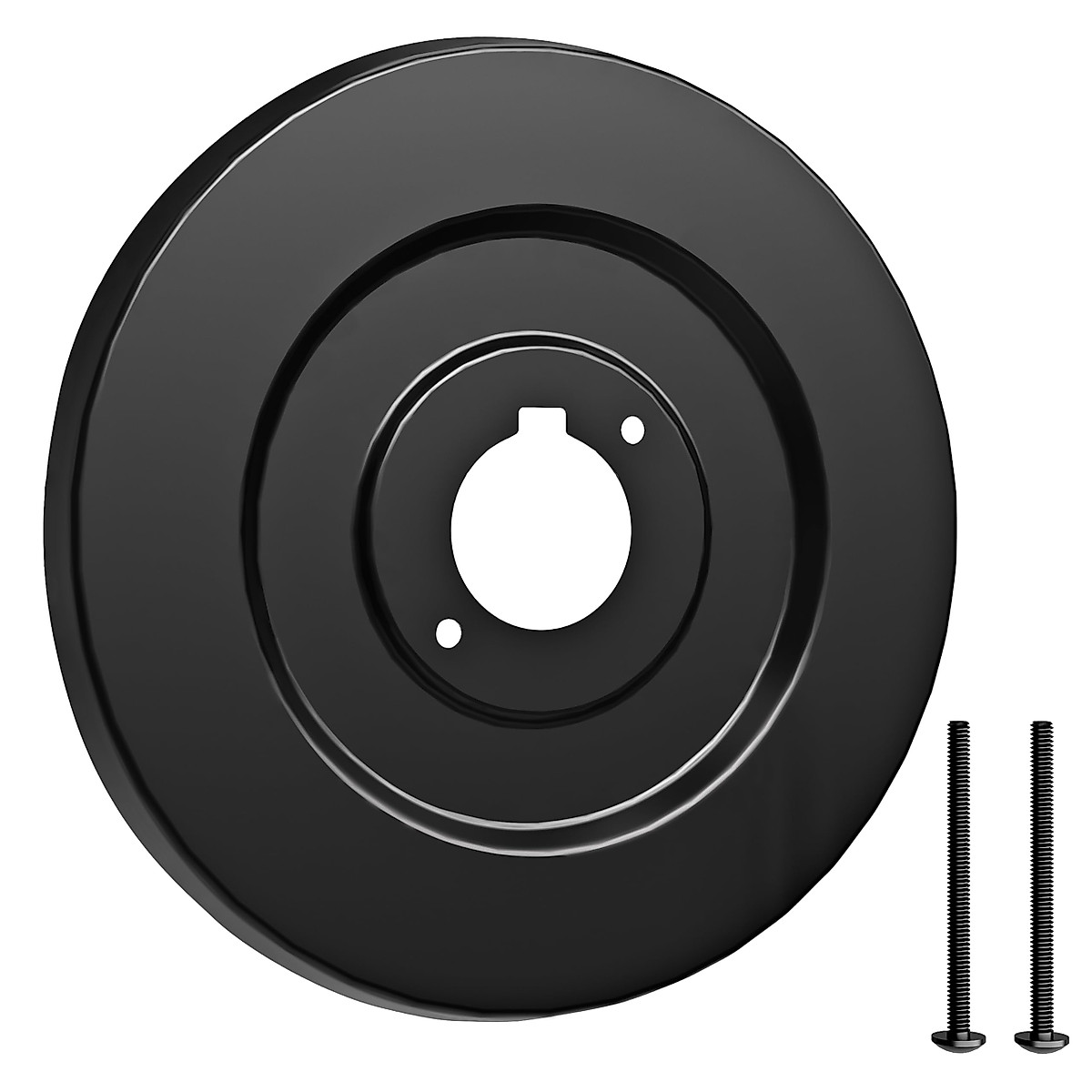 Escutcheon Replacement for Moen Shower Trim, for One-Handle Tub and Shower Faucet, Valve Trim Only, Matte Black