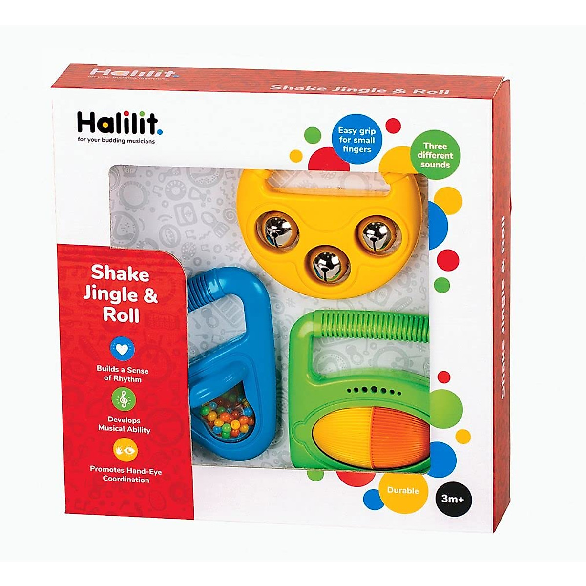 Edushape Shake, Jingle & Roll Music, 3 Piece