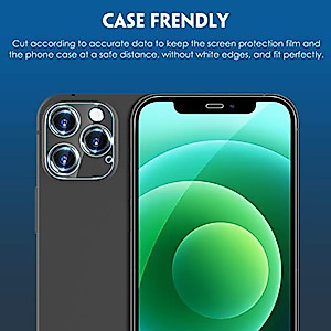UniqueMe [5 Pack] Screen Protector Compatible With iPhone 12 Pro Max 6.7 [Not for iPhone 12 Pro], 3 Pack Clear Tempered glass and 2 pack Camera Lens Protector, [Installation Frame][Precise Cutout]