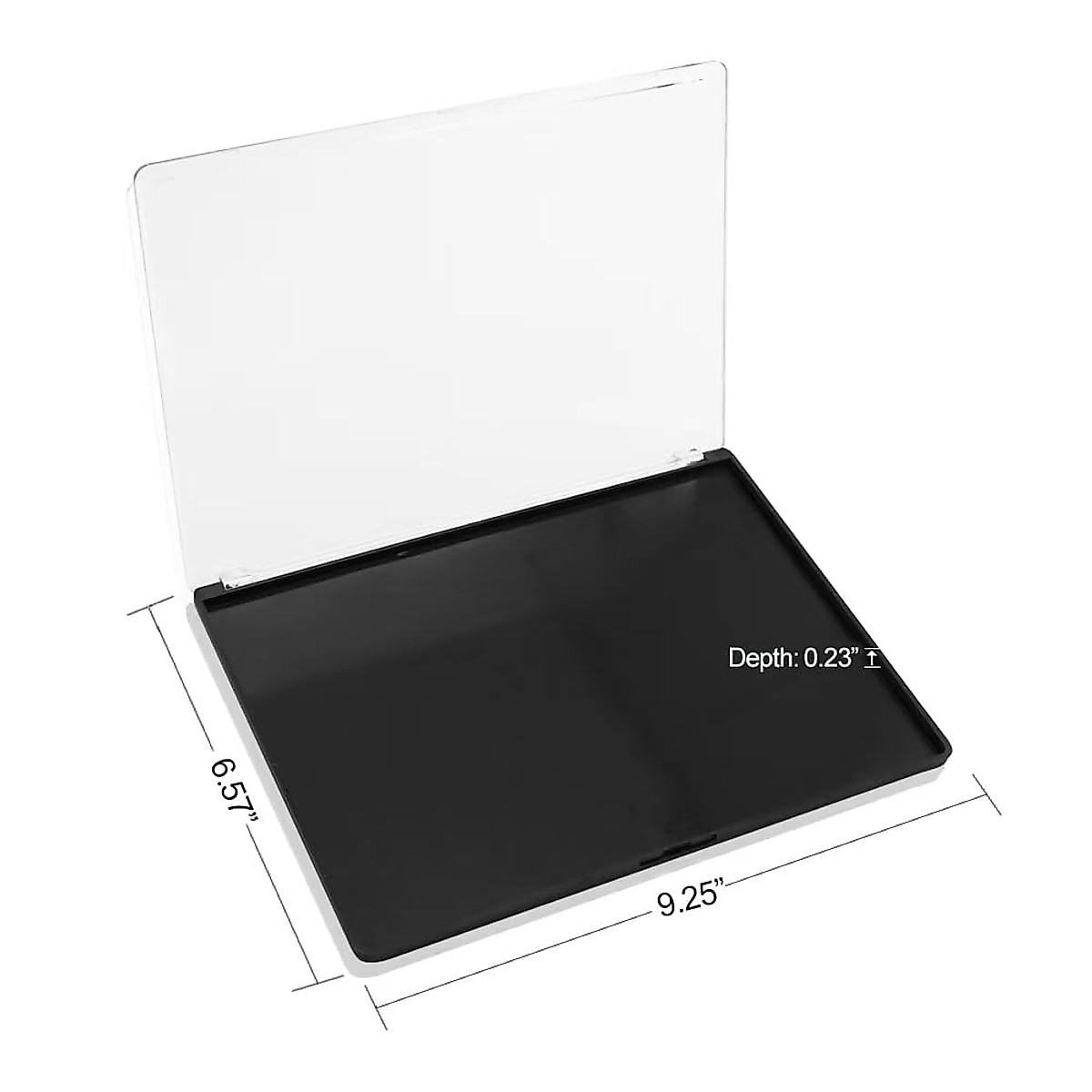 XL Large Empty Magnetic Makeup Eyeshadow Palette with Clear Cover and 20pcs Adhesive Stickers for DIY Your Own Eyeshadow, Blush Palette 9.25'' x6.57''