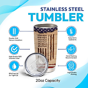 Hyturtle Personalized Fishing Gifts For Men - Stainless Steel Tumbler Cup 20oz For Fishing Lover - Reel Cool Dad Birthday Gifts for Dad Men Husband & Fathers Day Gift From Daughter Son Wife