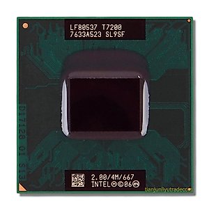 Intel Cpu Pentium Mobile T7200 2.0Ghz Fsb667Mhz 4Mb Fcpga6 Core 2 Duo Tray