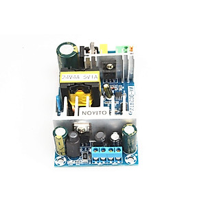 NOYITO AC to DC Isolated Power Supply Module DC 24V 4A 5V 1A Dual Output Power AC 120V (90-256V) 50-60Hz to 24V 5V 120W Industrial Power Module (Dual Output 24V 4A, 5V 1A, Blue)