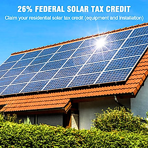 WERCHTAY 200 Watt Solar Panel 9BB Monocrystalline Cell, High-Efficiency Module PV Power Charger 12V Solar Panels for Homes Camping RV Battery Boat Caravan and Other Off-Grid Applications (200W)