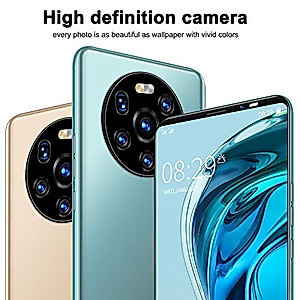 5.45in HD Screen Smartphone, Face Recognition and Fingerprint Unlocking Android Phone Dual Card Dual Standby 1GB+8GB(Green)