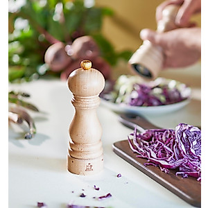 Peugeot - Paris u'Select Manual Pepper Mill - Adjustable Grinder - Beechwood, Natural