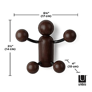 Umbra Woody Wall Hook Black/Walnut
