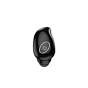 Heave Single Bluetooth Earpiece,Mini Invisible Wireless Headphone,Hands-Free in Ear Earphone Bluetooth Earbud for iPhone Android,Magnetic Waterproof Earphones for Car Vehicle Business Black