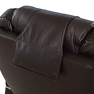 Octane Seating Contoured Recliner Head & Neck Pillow | Brown Leather