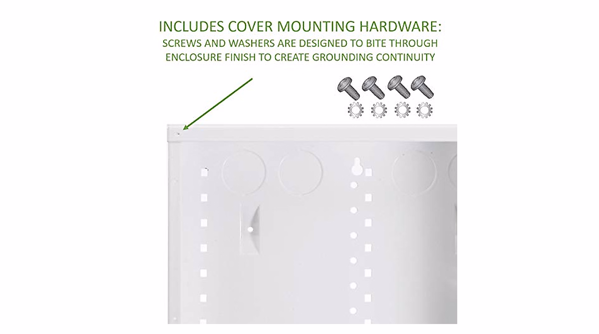 Legrand - OnQ 12 Inch Structured Media Enclosure, Wall Cable Management ...