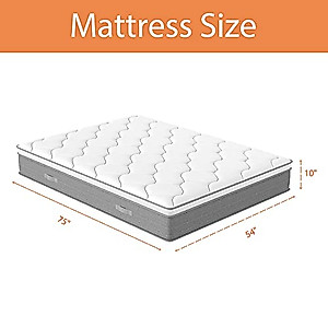Natsukage Full Mattress 10 Inch Memory Foam Mattress in a Box Full Size Memory Foam Mattress Bed in a Box Spring Mattress for Cool Sleep and Pressure-Relieving CertiPUR-US Certified