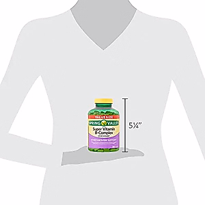 Super Vitamin B-Complex Tablets. Includes Luall Fridge Magnetic + Spring Valley Super Vitamin B-Complex Tablets Dietary Supplement (500 Tablets)