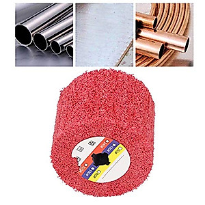 4.7x3.9in Nylon Polishing Wheel Polishing Machine Burnishing Wheel Polisher Accessory Red Polishing Tool