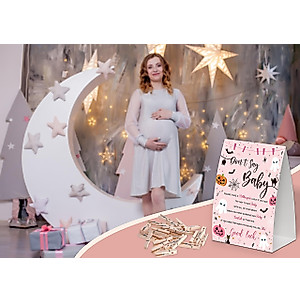 Halloween Pink Ghost Shower Decorations,Don't Say Baby Baby Shower Game,Gender Neutral Baby Shower Decorations,Small Clothespin Game,Baby Shower Ideas,Baby Shower Games 50 Guest,Fall Party Games