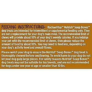 Rachael Ray Nutrish Soup Bones Long Lasting Dog Chews Variety Pack, 22 Count (Pack of 1)