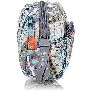 Vera Bradley Women's Cotton Mini Cosmetic Makeup Organizer Bag, Citrus Paisley - Recycled Cotton, One Size