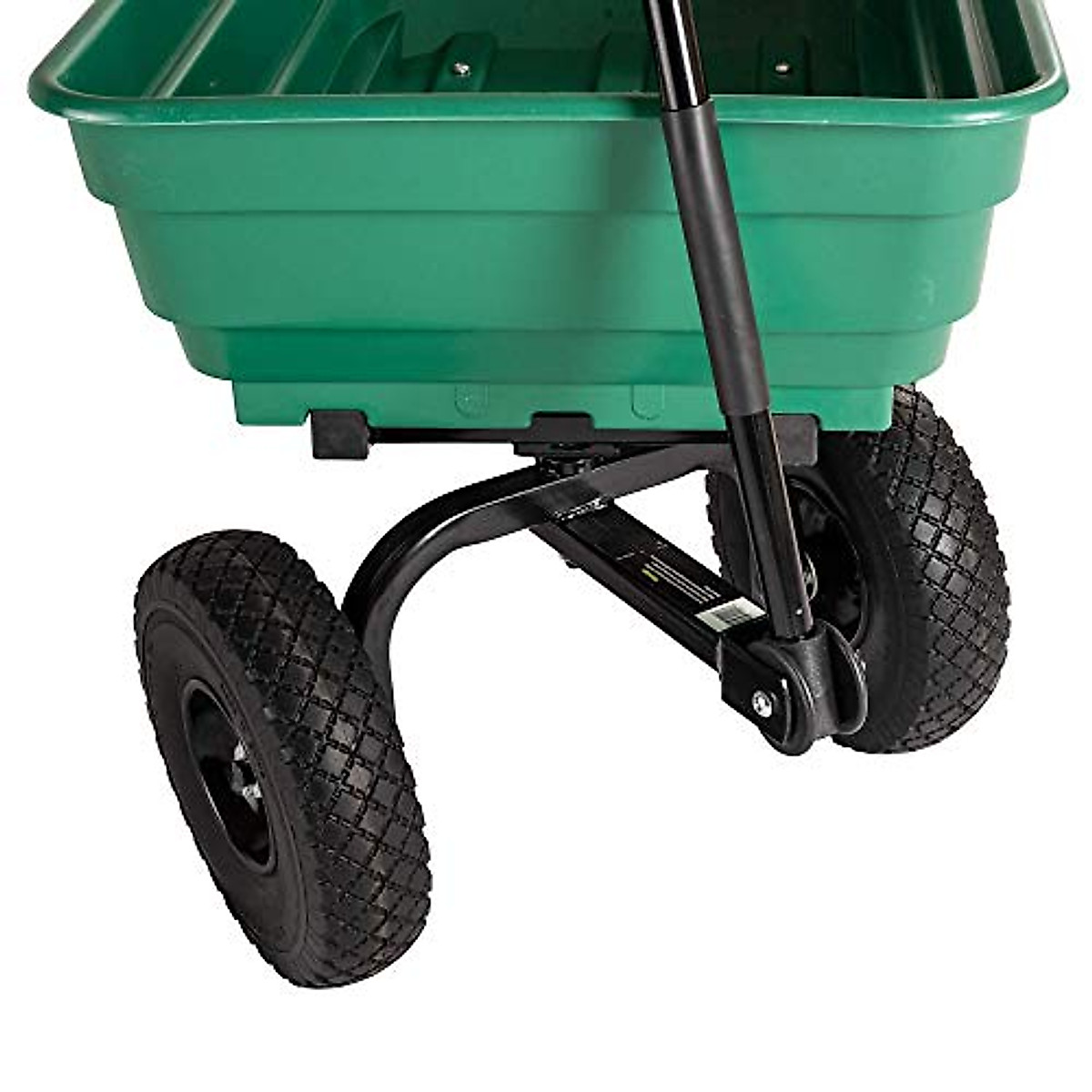 Garden Star 70275 Garden Wagon/Yard Cart with Flat Free Tires, 37" x 20" Poly Tray, 600lb capacity