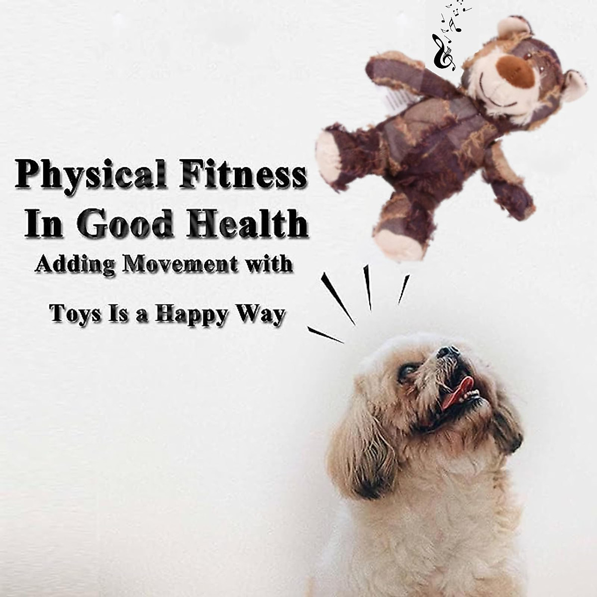 2023 New Indestructible Robust Bear Dog Toy- Companion for Heavy, Stuffed Plush Dog Toys Ideal Pet Gift for Small, Medium, and Large Breeds (L, Blue)