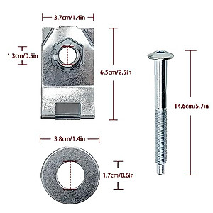 KGGMGUG Truck Bed Mounting Bolt Nut Hardware Kit Fits for Ford 1999-2016 F250 F350 F450 F550 Super Duty Replaces 924-311 W706640-S900 W706641-S900 W708770-S436 XC3Z-9900038-AA