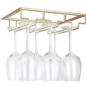 YFQHDD Wine Glass Rack Metal Goblet Holder Hanging Wine Glass Rack for Bar Kitchen Home Storage Tool