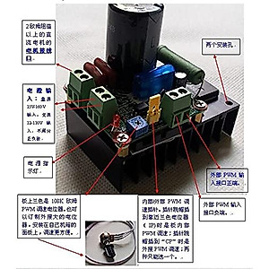 Davitu DC Motor - 12V 24V 48V 110V 5V-110V Max 10A DC Motor Speed Control PWM Speed Control