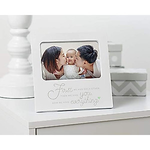 Tiny Ideas Frame, First We Had Each Other, Then We Had You, Now We Have Everything' Sentiment, White