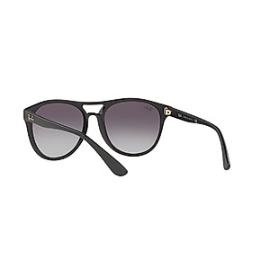 Ray-Ban Men's RB4170 Brad Round Sunglasses, Rubberized Black, 58 mm