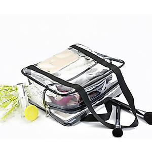 Louise Maelys Travel Clear Makeup Handbag Large Toiletry Cosmetic Organizer Bag Waterproof