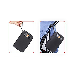 SEADEAR Wipes Warmer,Portable USB Powered Wipes Dispenser Heater Wipes Warmer Car Baby Bottle Warmer with Lanyard DC5V Baby Infant Wet Wipes Warmer Bag for Outdoor Travel