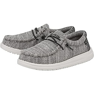 Hey Dude Boy's Wally Youth Stretch Yin Yang Size 2 | Boy’s Shoes | Boy's Lace Up Loafers | Comfortable & Light-Weight…