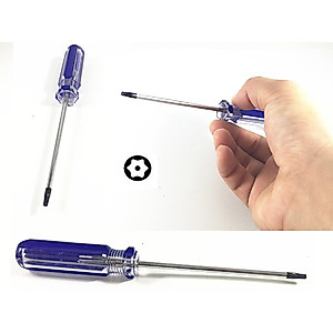 2 x T8 Tamper Proof Screwdriver Security Torx Driver for Xbox one, Xbox 360 and PS3 Slim Controller