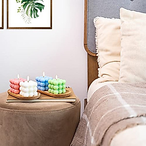 HomeWidget Bubble Cube Scented Candle - Natural Premium Handmade Aesthetic Decorative Soy Wax, Décor Ideas for Bathroom Bedroom, Gift for Her, Family and Friend