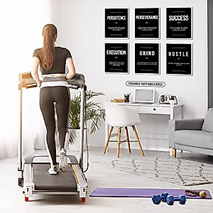 Motivational Wall Art Bedroom Wall Art Decor Inspirational Wall Art for Living Room Pictures for Bedroom Wall Decor Office Wall Decor，Positive Quotes & Sayings Posters (Set of 6, 8X10in, UNFRAMED)